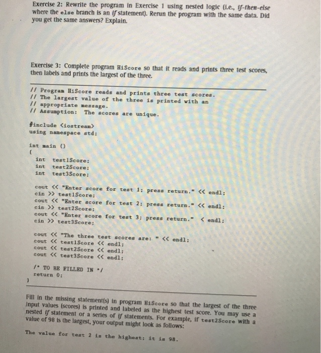 Solved Use the following shell for the exercises in this | Chegg.com