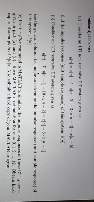 Solved Consider an LTI non-recursive DT system given as: | Chegg.com