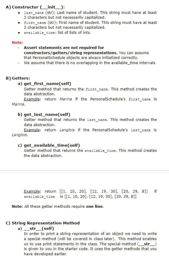 Solved USE PYTHON3; DO NOT IMPORT ANY PACKAGES I only need | Chegg.com