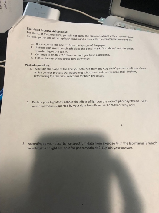 Solved Exercise 3 Protocol Adjustment: For step 1 of the | Chegg.com