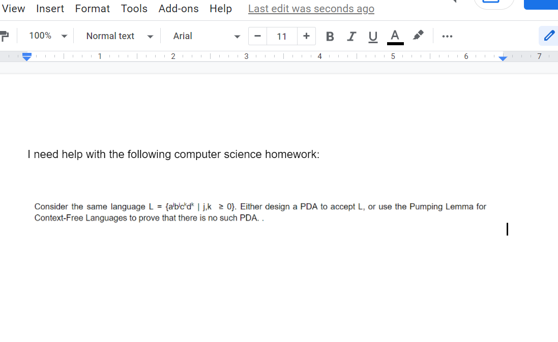 Solved View Insert Format Tools Add-ons Help Last edit was | Chegg.com