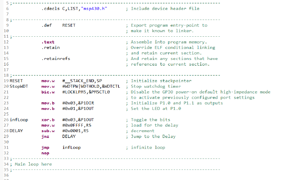 Solved Write a program in assembly that toggles both LEDs on | Chegg.com