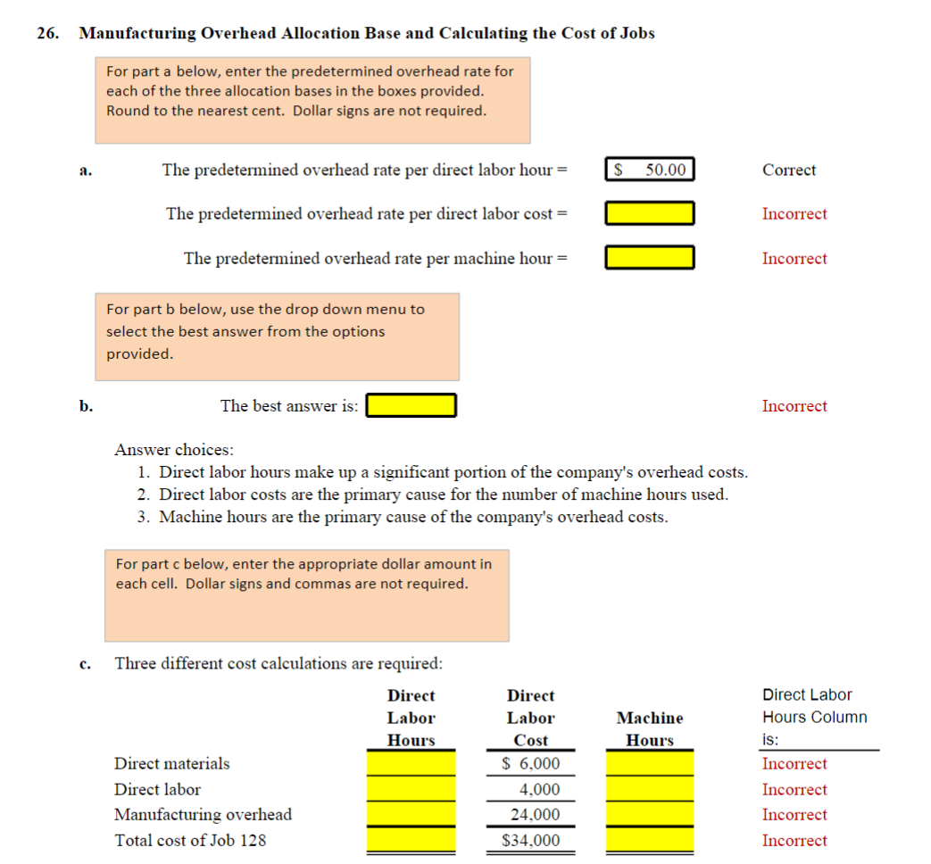 Manufacturing Overhead Allocation Base and | Chegg.com