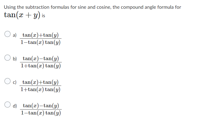 Solved Using the subtraction formulas for sine and cosine, | Chegg.com
