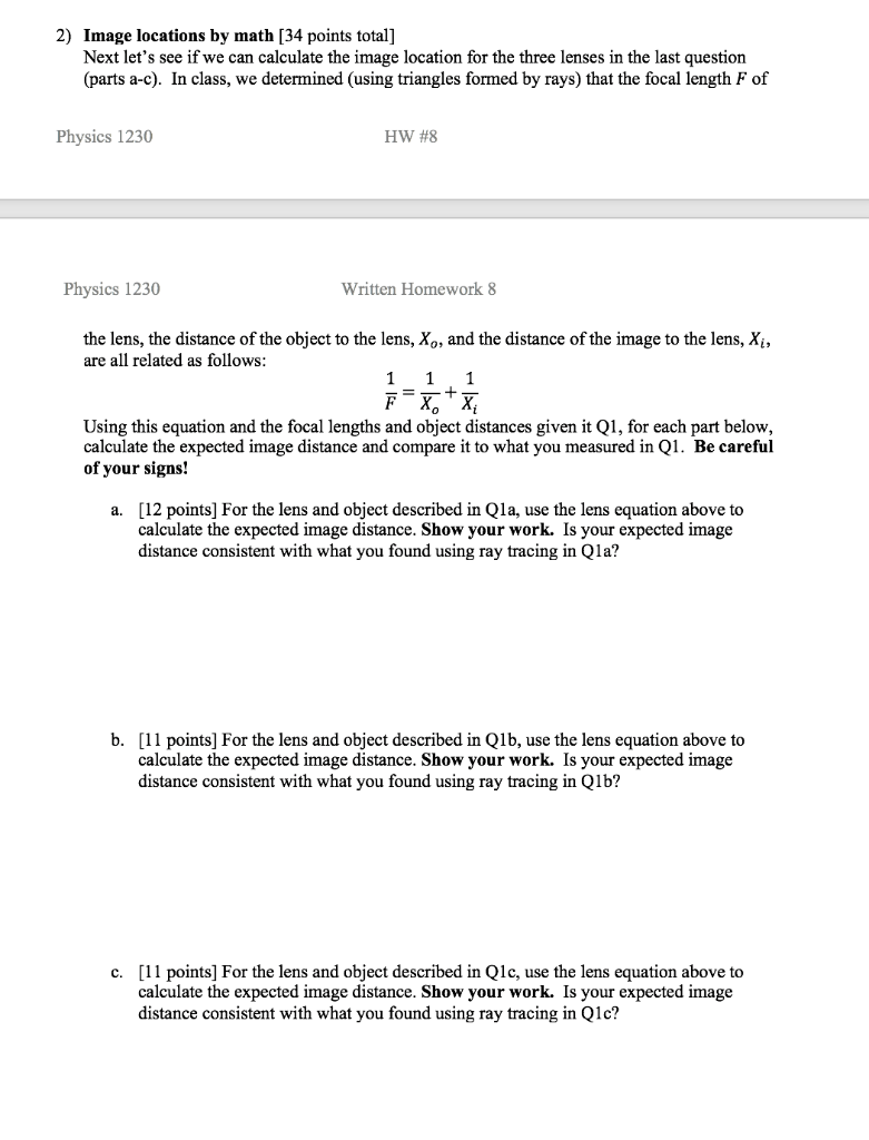 Solved b. [22 points] An object that is 2 cm from a convex | Chegg.com