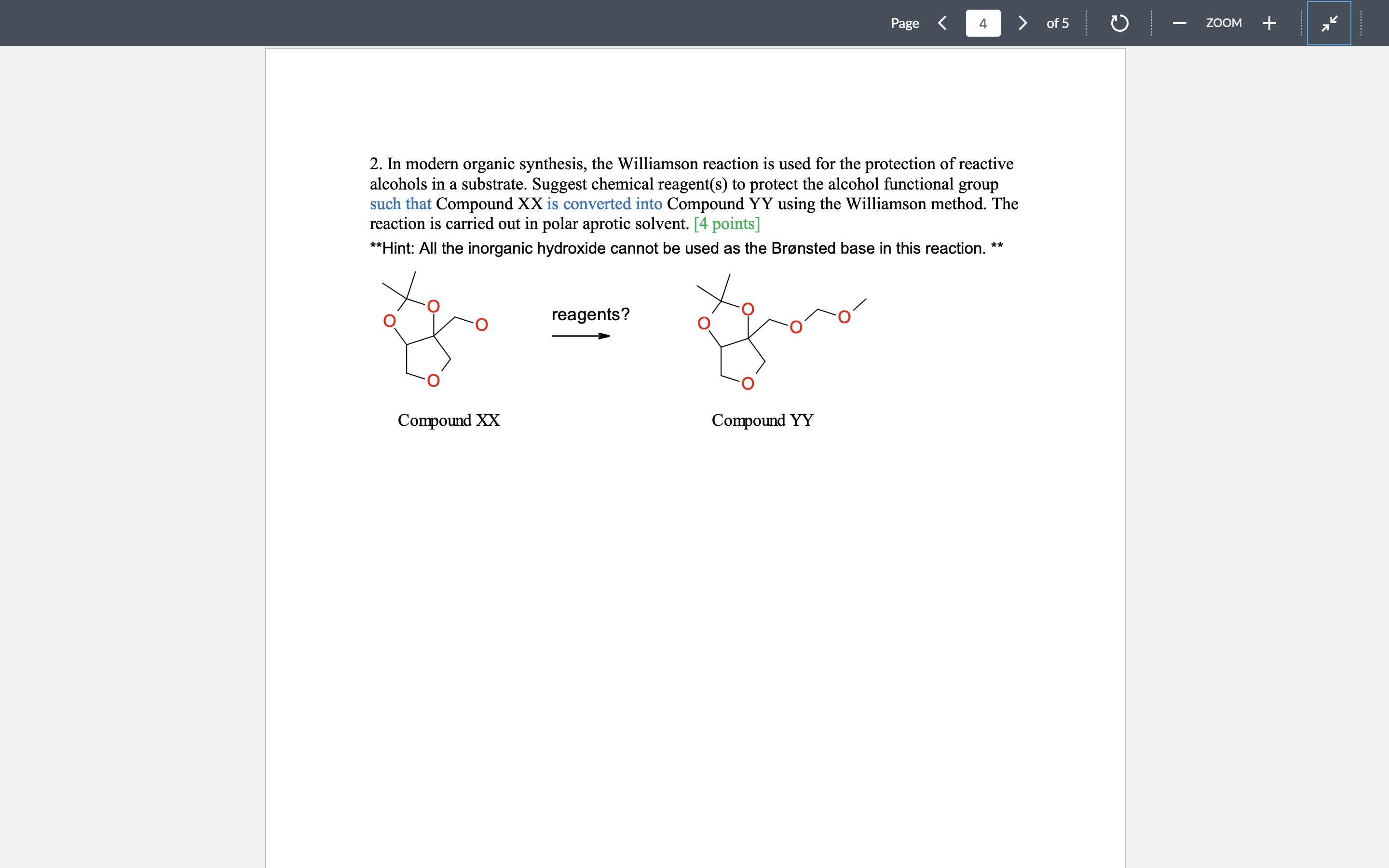 Solved 2. In modern organic synthesis, the Williamson | Chegg.com