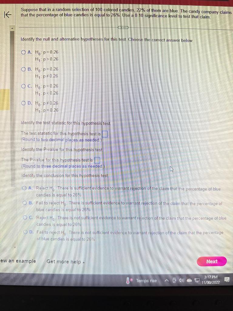 Solved Suppose that in a random selection of 100 colored | Chegg.com