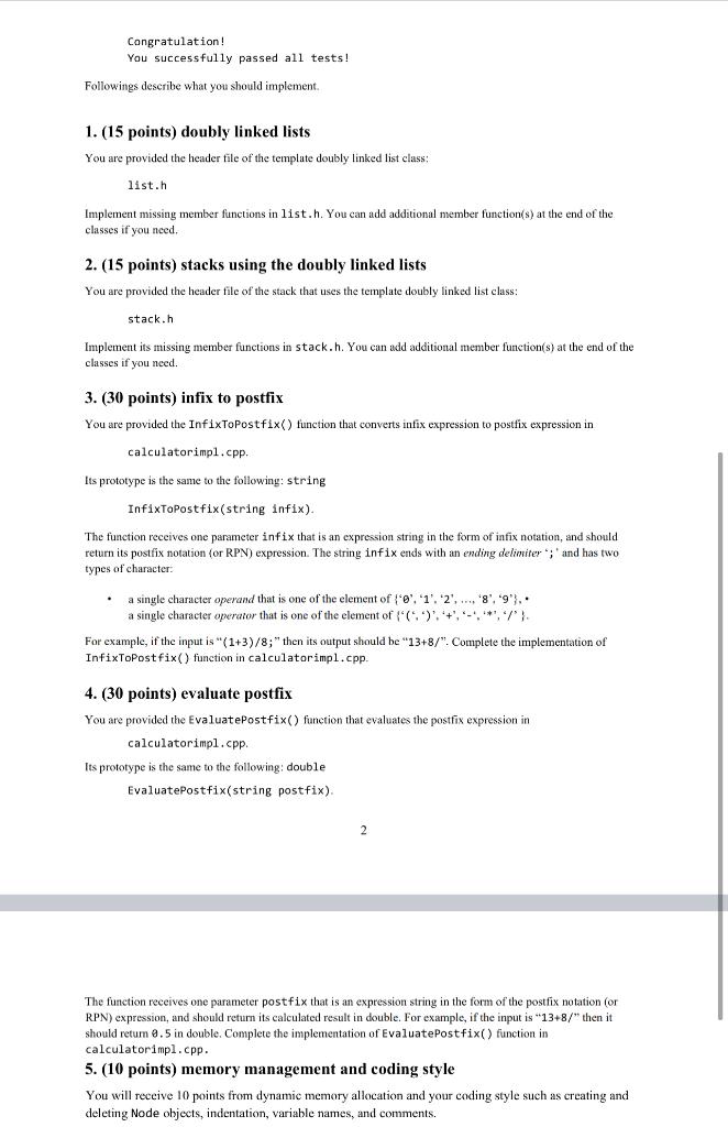 Solved Code needed in C++, please post all three files. | Chegg.com