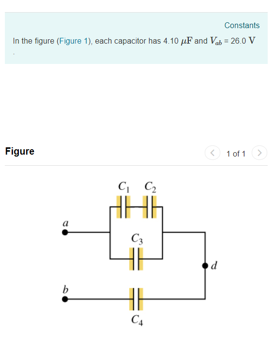 Solved: Part A Calculate The Charge On Capacitor C1. Part ... | Chegg.com
