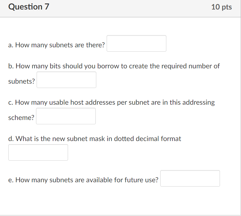 Solved Reading for question 2.1-2.2 Use the 128.206.16.0/22 | Chegg.com