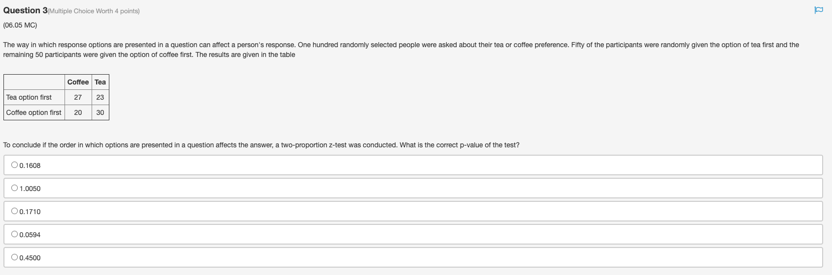 Solved Question 3(Multiple Choice Worth 4 points) (06.05 MC) | Chegg.com