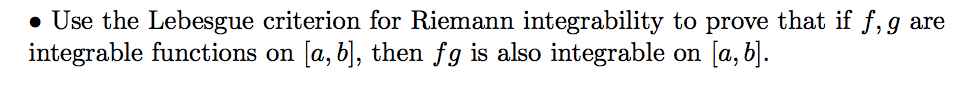 Solved Use the Lebesgue criterion for Riemann integrability | Chegg.com
