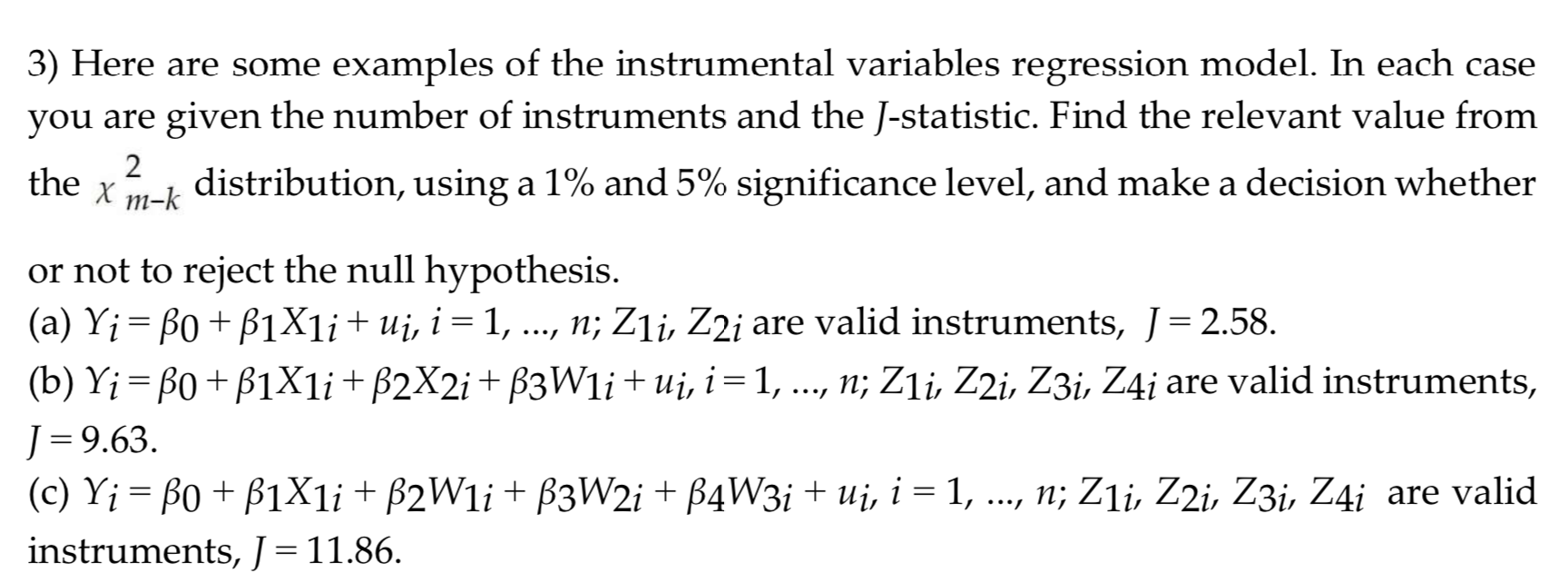 3) Here are some examples of the instrumental | Chegg.com
