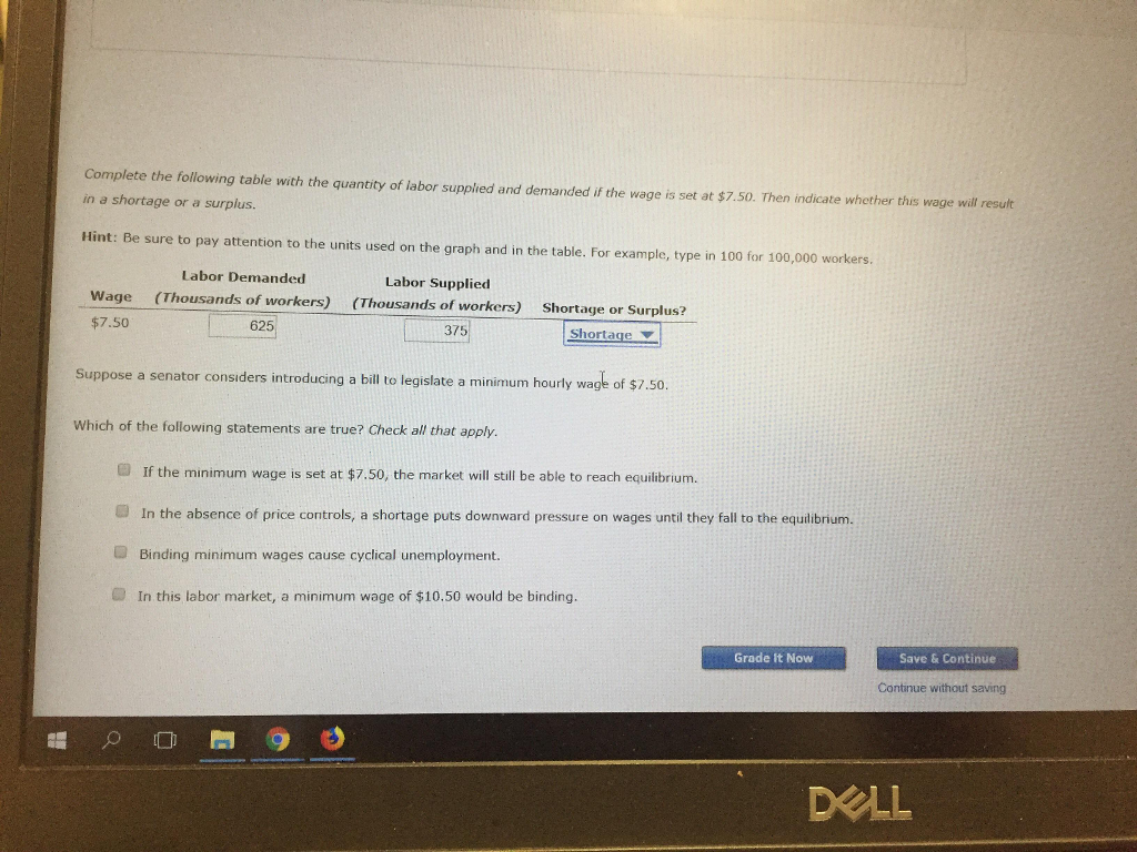 Solved Complete the following table with the quantity of | Chegg.com