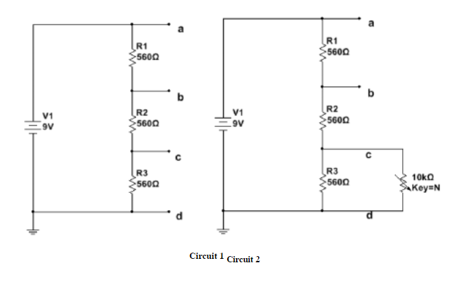 Solved Lab # 3: Ladder Circuit and Loading Effect of Voltage | Chegg.com