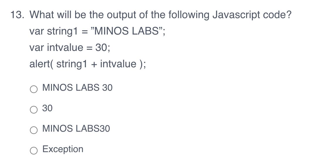 Solved 13. What will be the output of the following | Chegg.com
