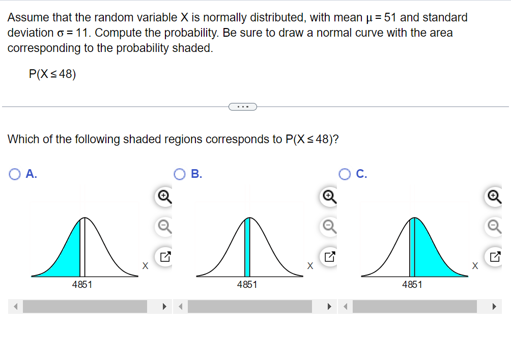 Solved Assume that the random variable x ﻿is normally | Chegg.com