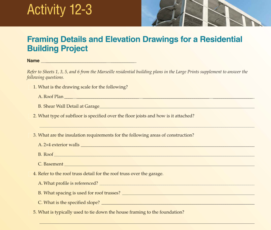 I need al the answers for construction class: | Chegg.com