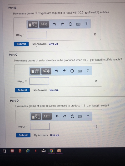 Part B How many grams of oxygen are required to react | Chegg.com