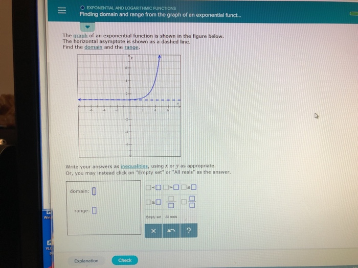 Solved O EXPONENTIAL AND LOGARITHMIC FUNCTIONS Finding | Chegg.com