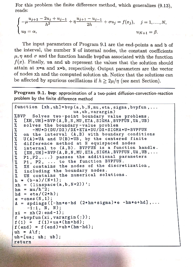 Topic 4. Approximate 1D Poisson equation by finite | Chegg.com