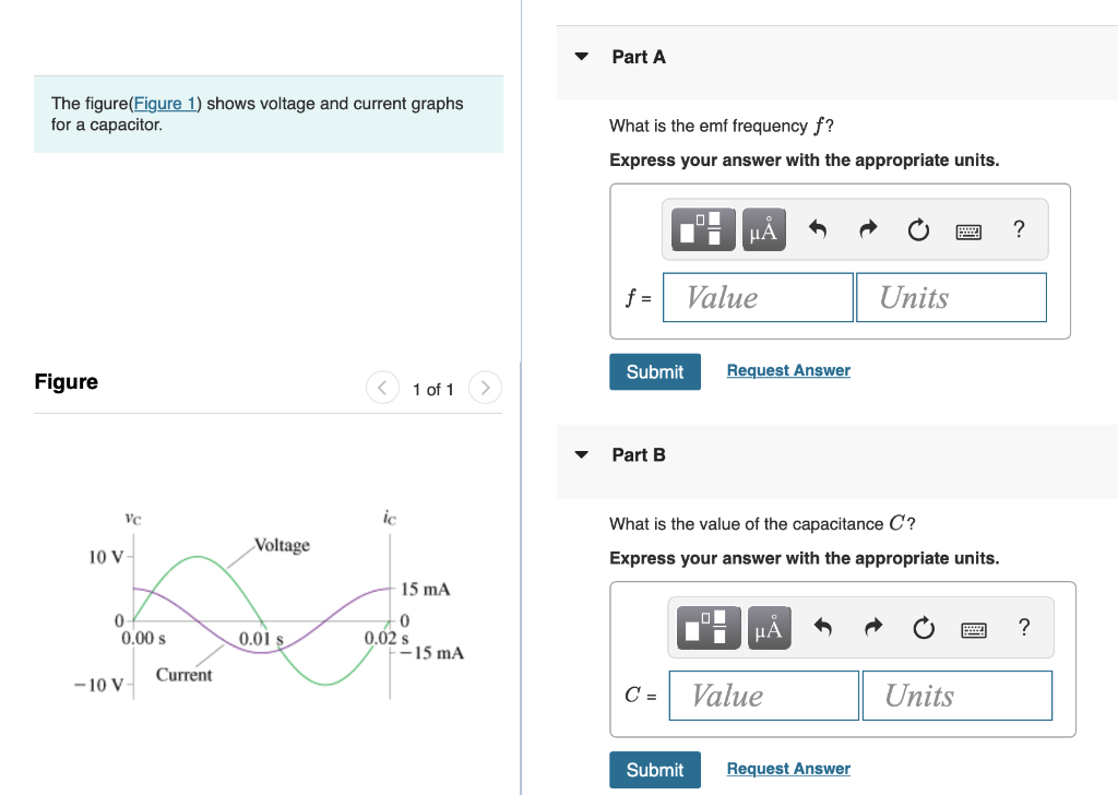 Solved The figure(Figure 1) shows voltage and current graphs | Chegg.com Solved The figure(Figure 1) shows voltage and current graphs | Chegg.com