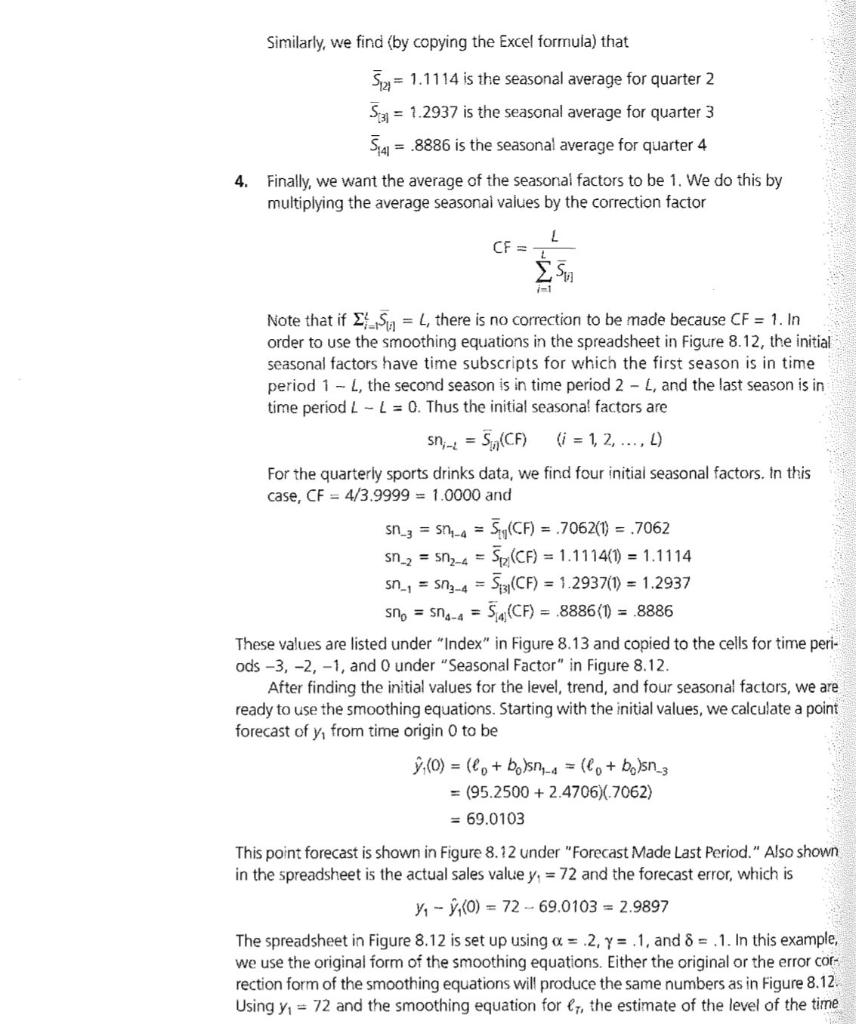 8.15 Consider the sales of Tiger Sports Drink in | Chegg.com