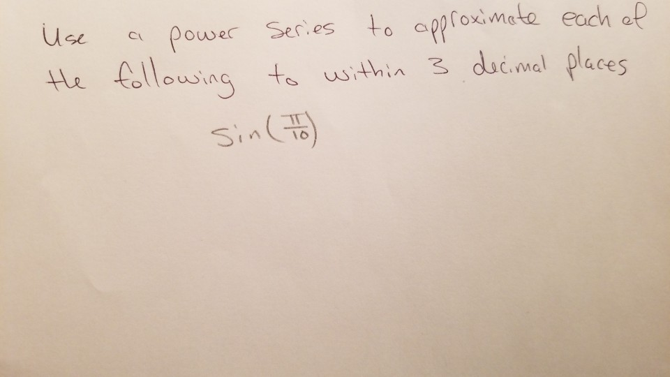 Solved Use the a power Series to approximate each el | Chegg.com