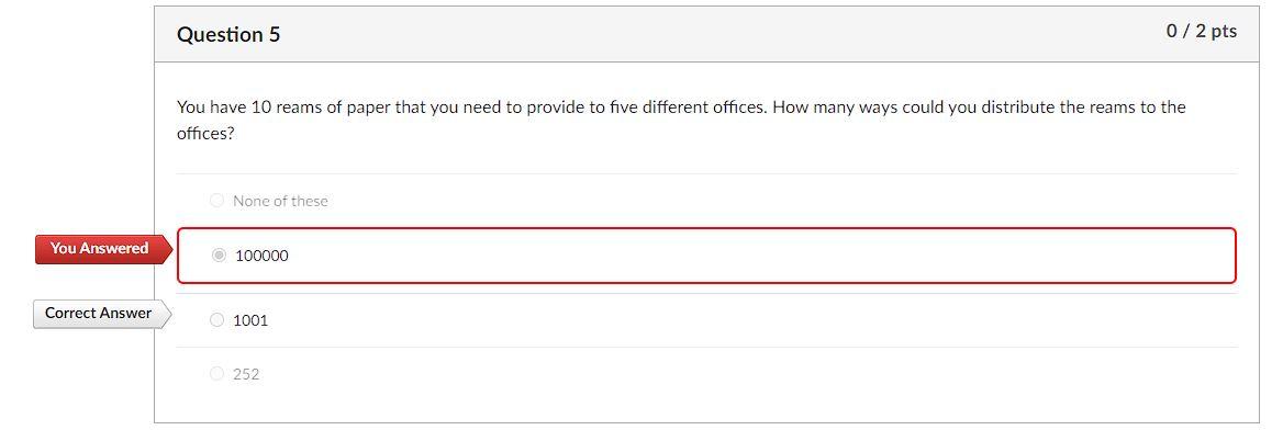 Solved You have 10 reams of paper that you need to provide | Chegg.com