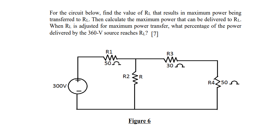 Solved For the circuit below, find the value of Rị that | Chegg.com