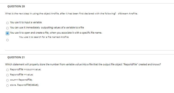 Solved QUESTION 20 What is the next step in using the object | Chegg.com