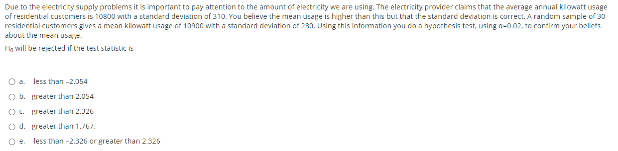 Solved Due to the electricity supply problems it is | Chegg.com