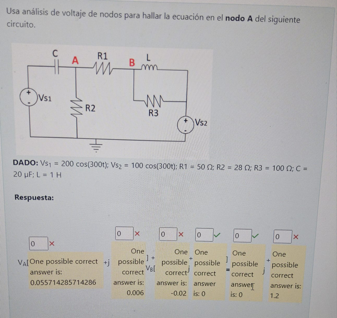 Solved Usa análisis de voltaje de nodos para hallar la | Chegg.com