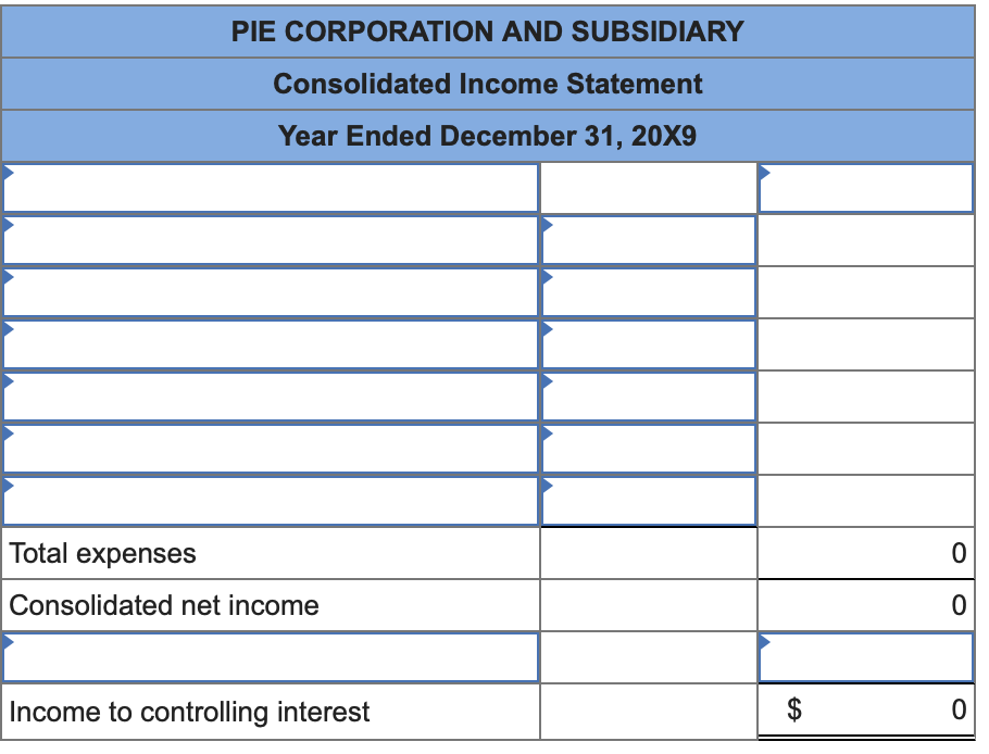 Record all consolidation entries needed to prepare a | Chegg.com