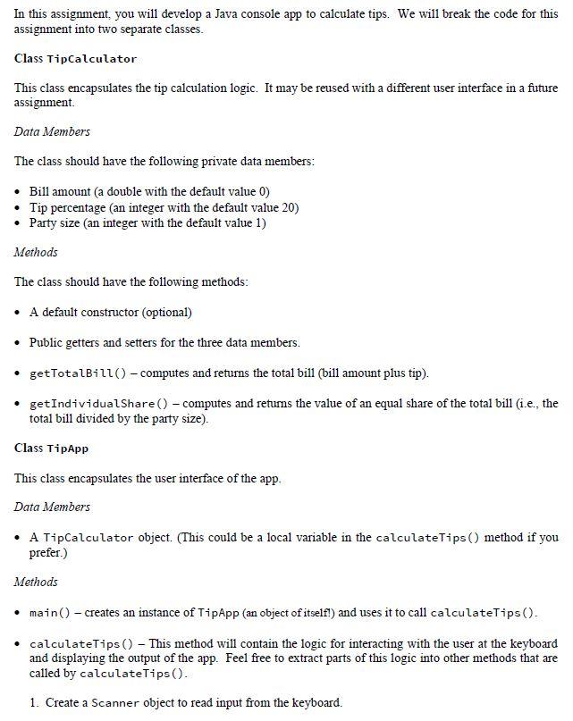 Solved In this assignment, you will develop a Java console | Chegg.com