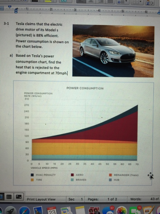 Solved Tesla claims that the electric drive motor of its | Chegg.com