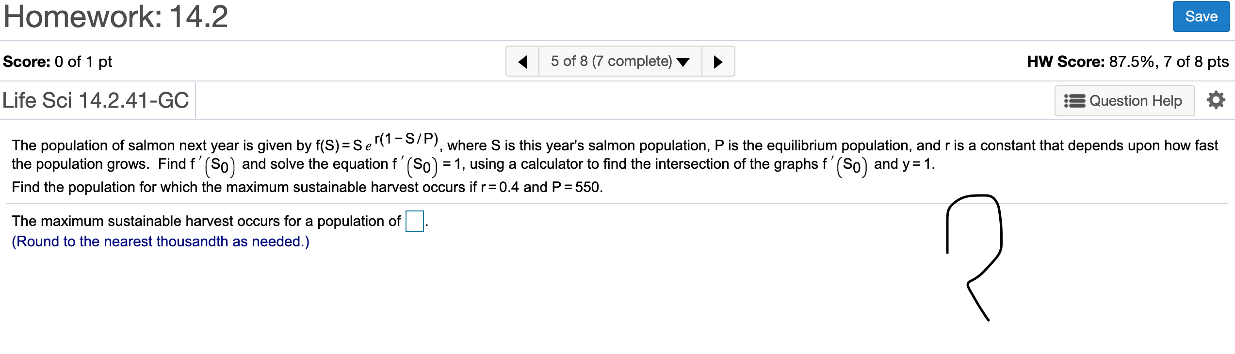 Solved Homework 14 2 Save Score 0 Of 1 Pt