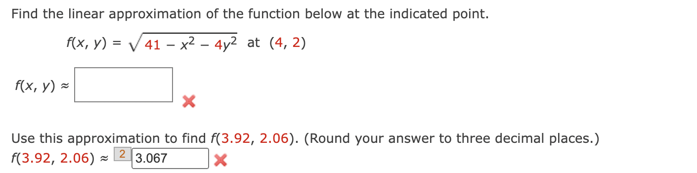 Solved Find the linear approximation of the function below | Chegg.com