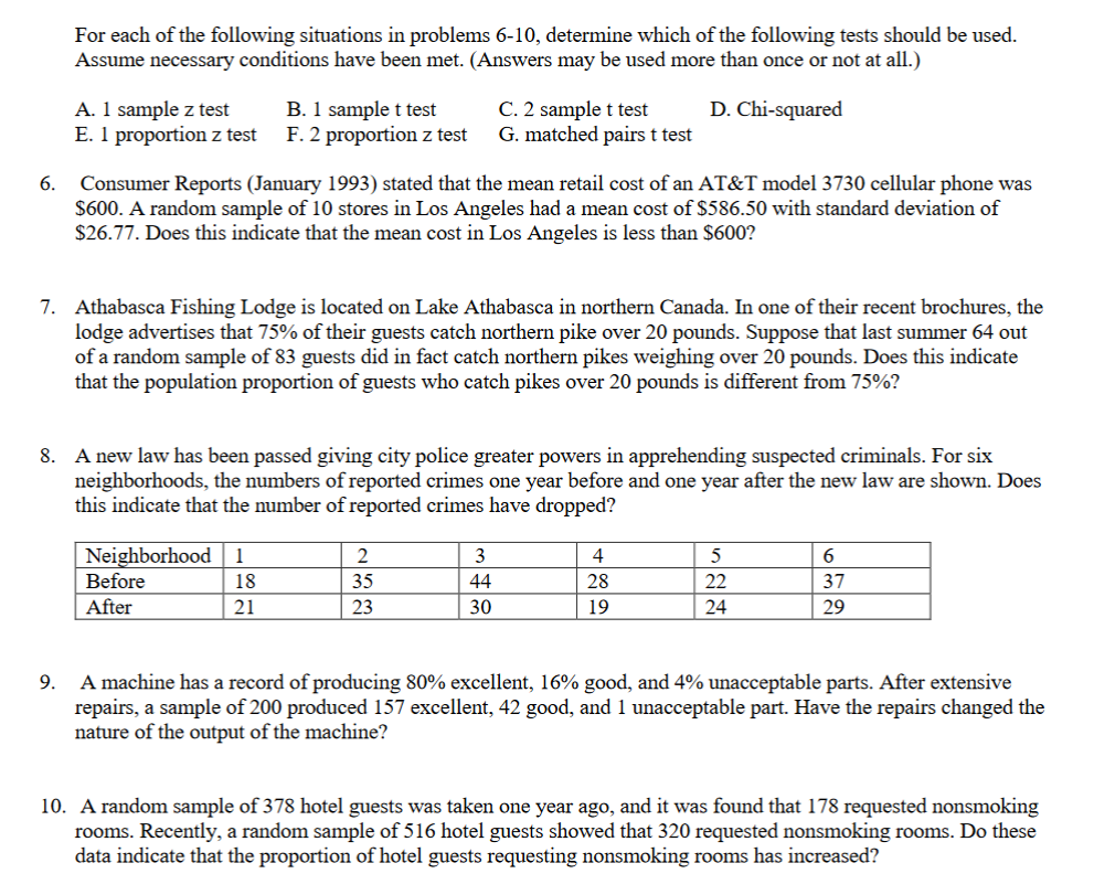 Solved For each of the following situations in problems | Chegg.com