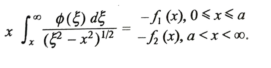Solve the singular integral equation step by step and | Chegg.com