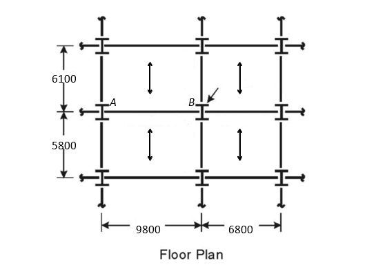 Solved A residential building floor, as shown in the figure, | Chegg.com