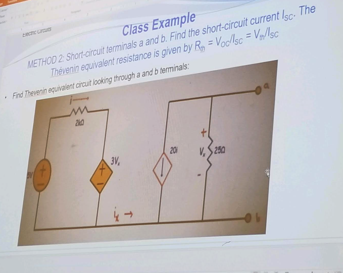 Solved Electric Circus Class Example METHOD 2: Short-circuit | Chegg.com