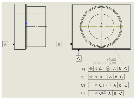 Solved A) The four optional feature control frames in Figure | Chegg.com Solved A) The four optional feature control frames in Figure | Chegg.com
