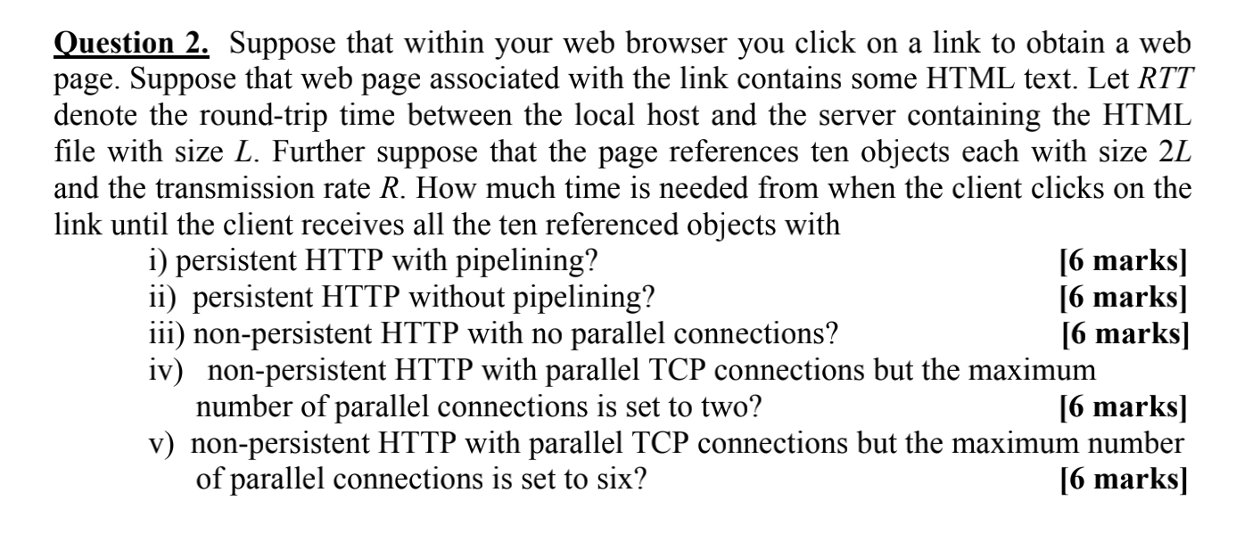 Solved Question 2. Suppose that within your web browser you | Chegg.com