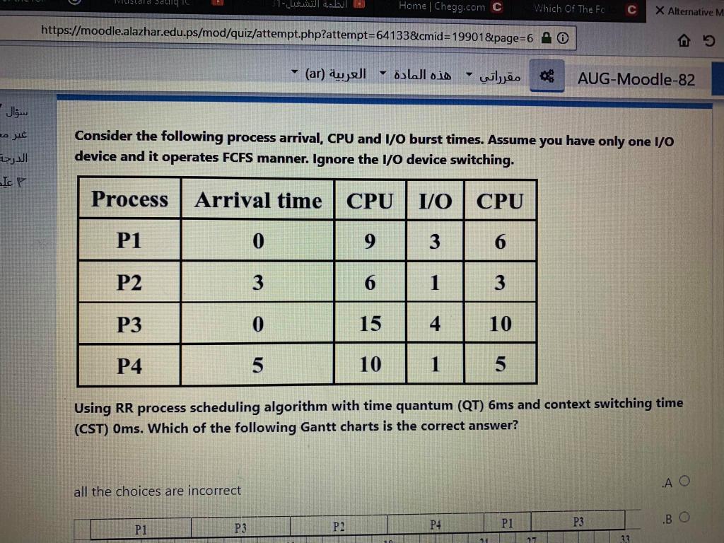 Solved Question | Chegg.com