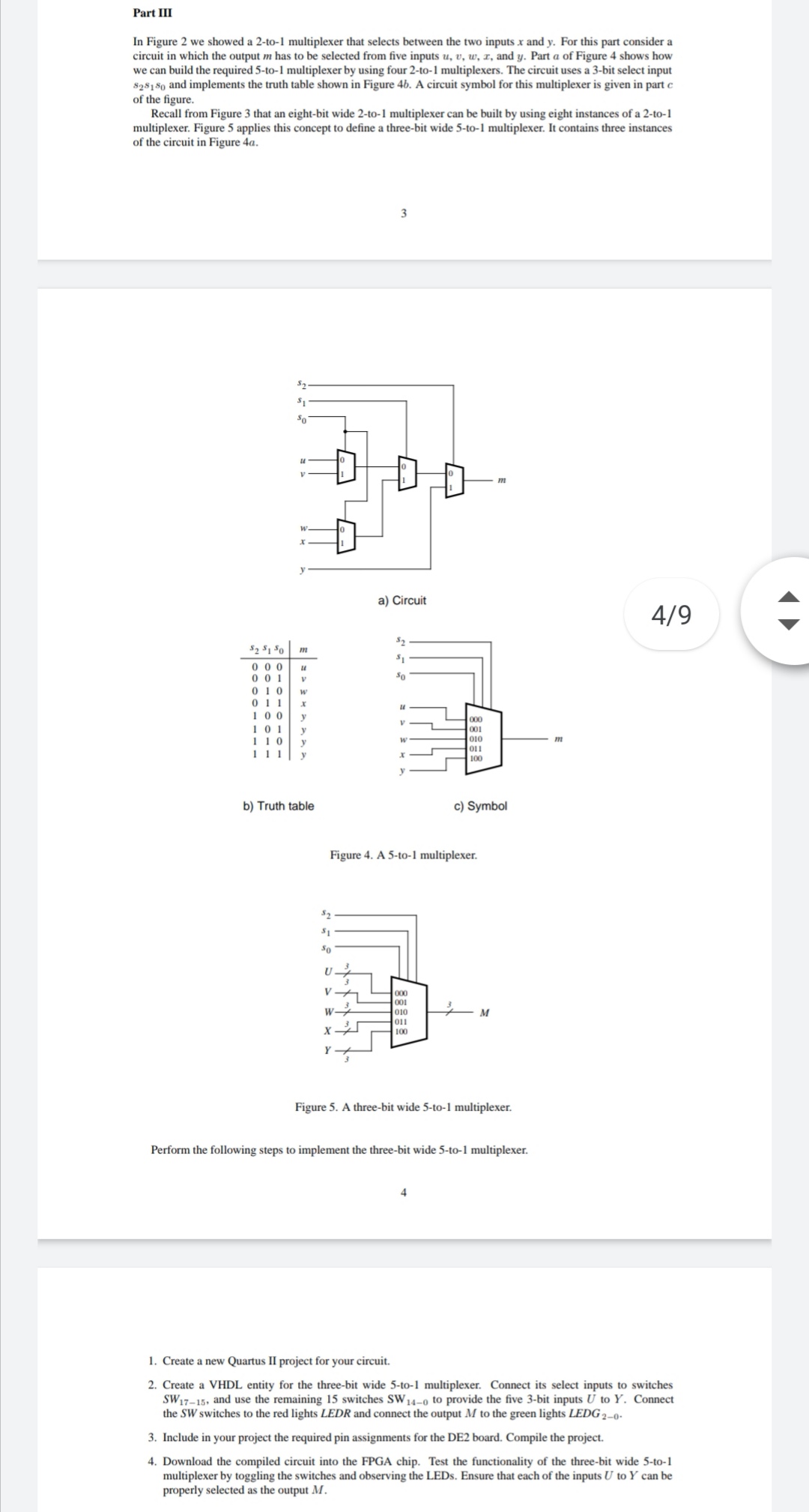 Part III In Figure 2 we showed a 2-to-1 multiplexer | Chegg.com