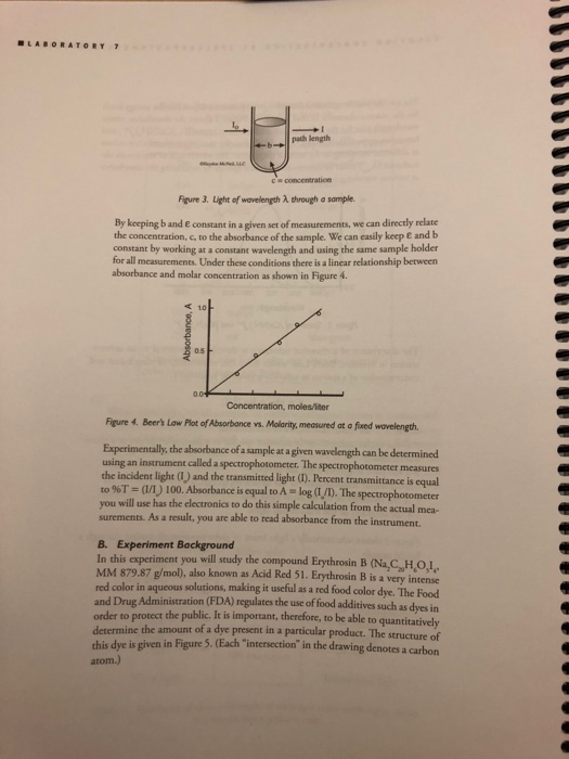 Solved LABORATORY 7 path length Figure 3. Light of woelength | Chegg.com
