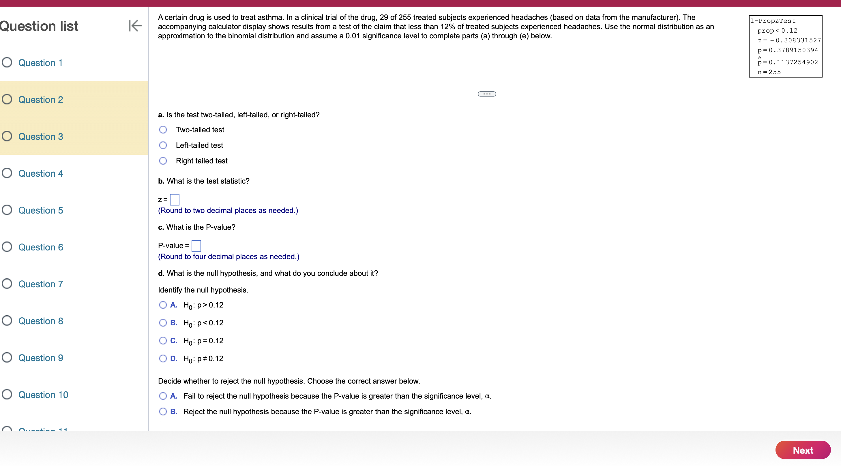 Solved Question listQuestion 1Question 2Question 3Question | Chegg.com