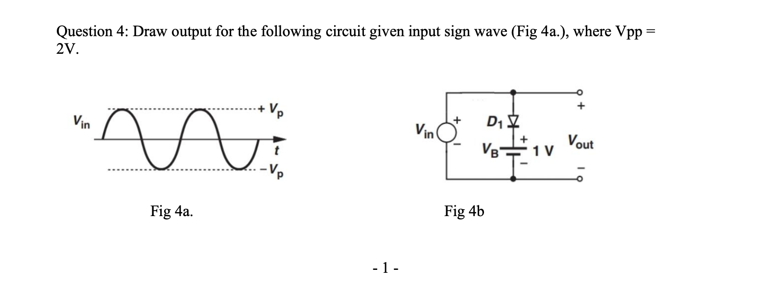 Solved Question 4: Draw output for the following circuit | Chegg.com