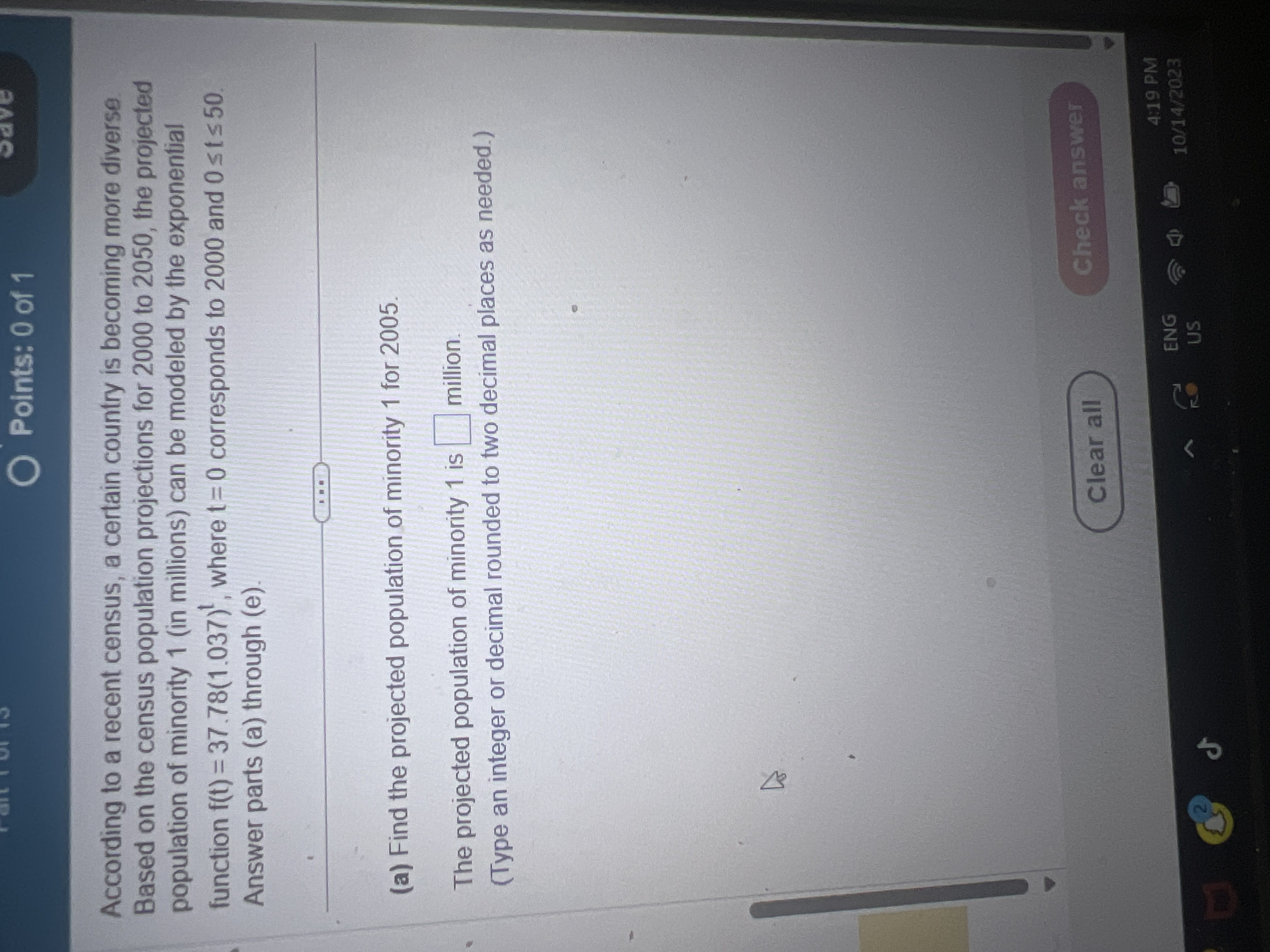 Solved According to a recent census, a certain country is | Chegg.com